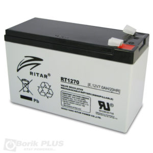 Ritar RT1270 Olovna VRLA baterija 12V 7Ah F2 | Borik Plus-Vrla baterije